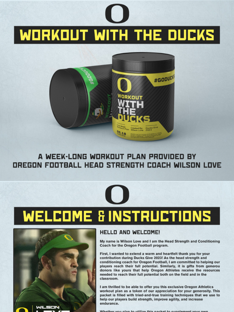 Workout With The Ducks 051223 | PDF