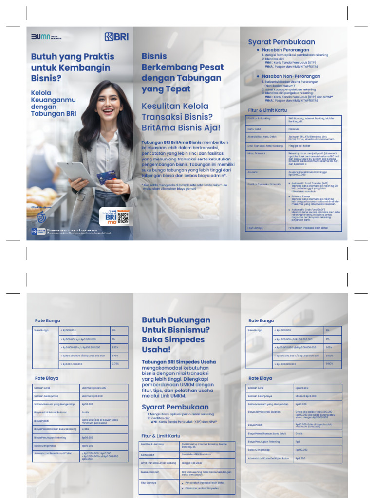 Fa Flyer Tabungan Bri Bisnis | PDF