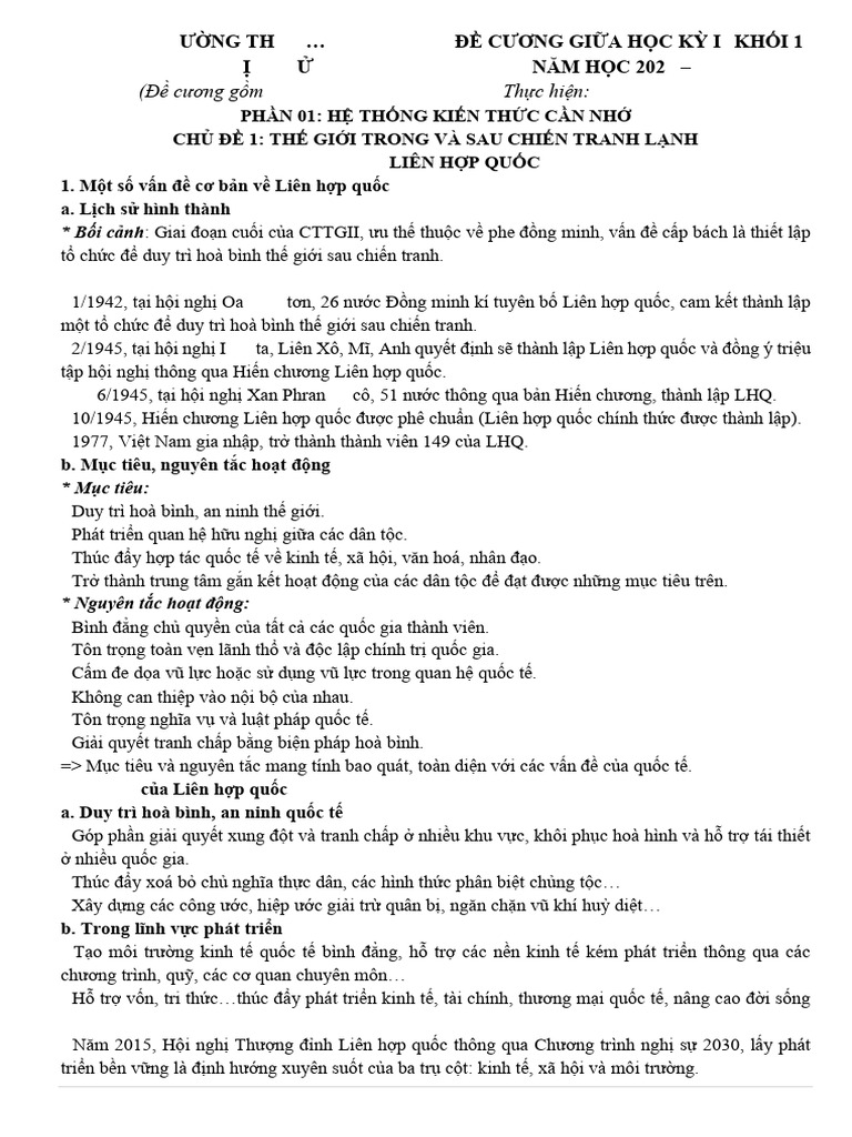 (LS12) - ĐỀ CƯƠNG GIỮA HỌC KỲ 2 - LỊCH SỬ 12 - TikTok @thptqg2025 | PDF