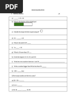 Class Ist Math | PDF