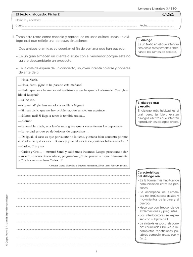 El Texto Dialogado UNIDAD 5 | PDF
