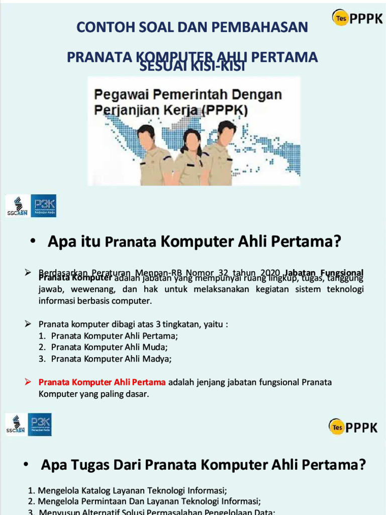 PDF Latihan Soal Dan Pembahasan Pranata Komputer Ahli Pertama - Compress | PDF