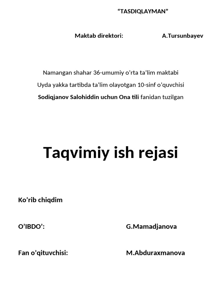 Yakka Tartib Betlik | PDF