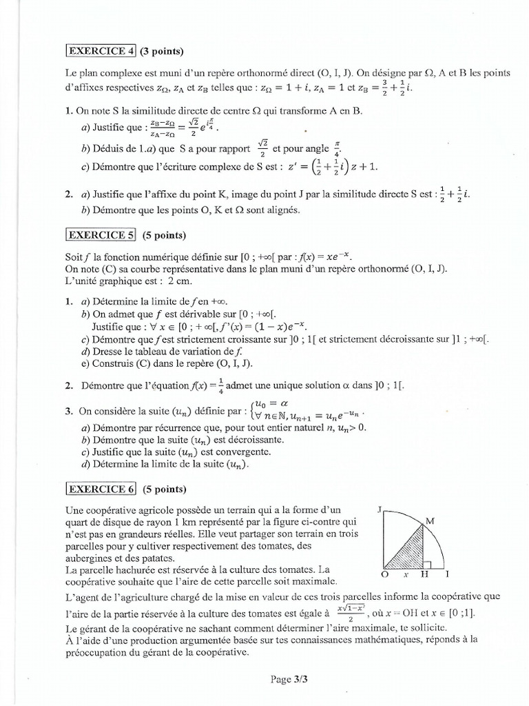 Bac D Math 2023 Partie 3 Sur 3 | PDF