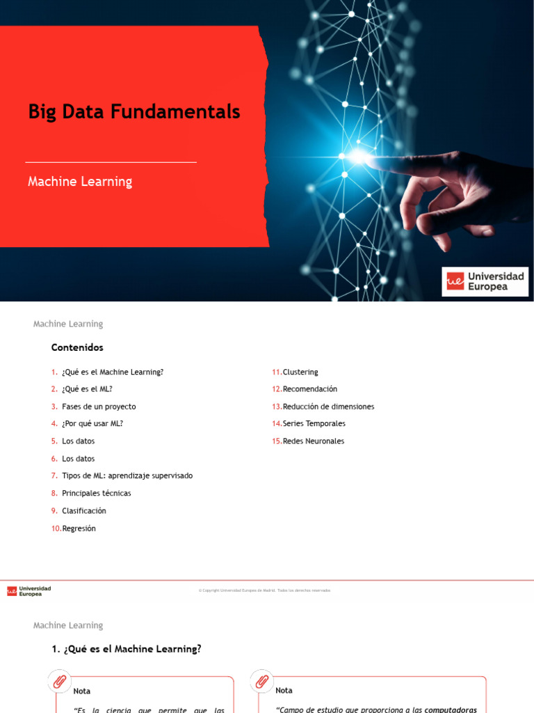 Machine Learning (Presentación) | PDF | Aprendizaje automático | Inteligencia artificial