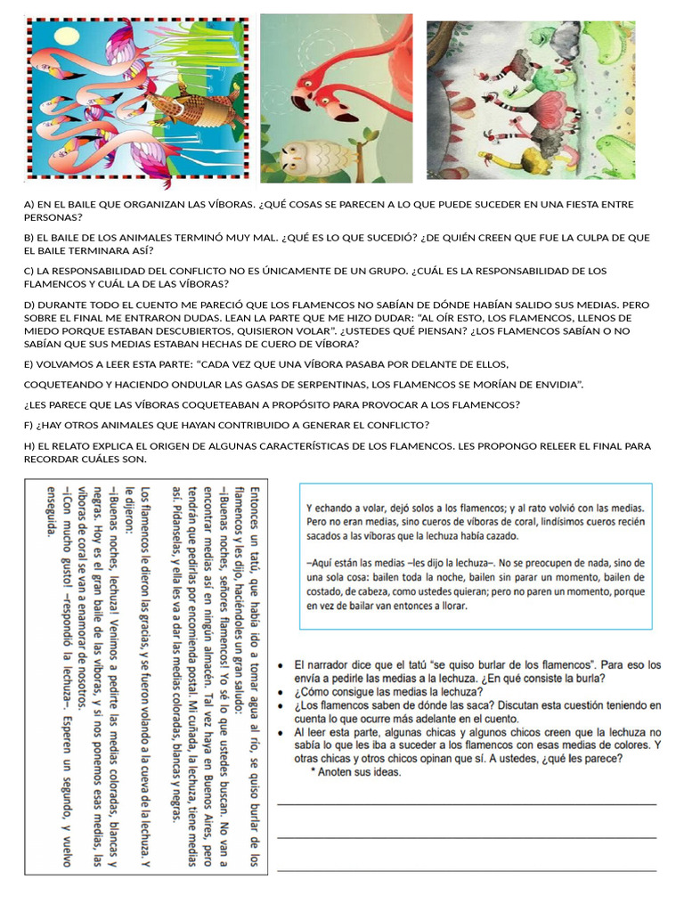 Actividades de Las Medias de Los Flamencos | PDF