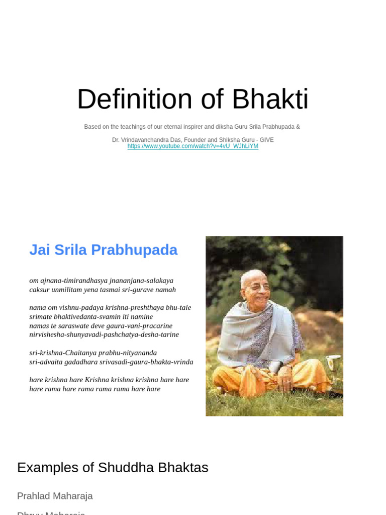 Definition of Bhakti | PDF | Bhakti | Krishna