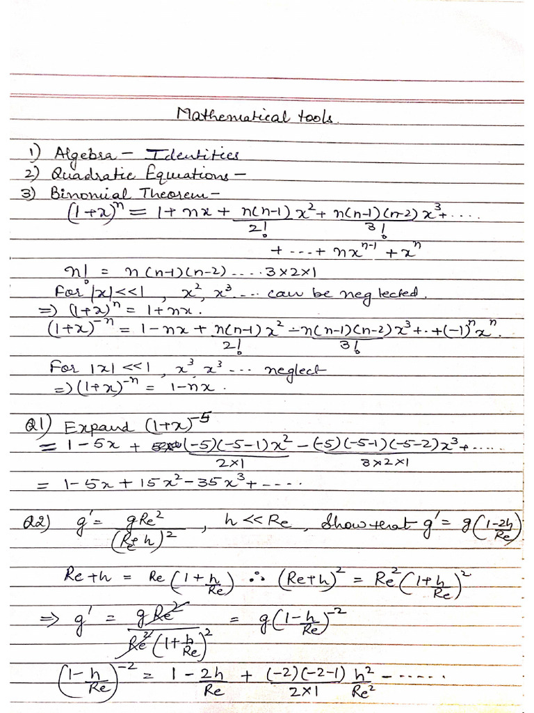 Mathematical Tools | PDF
