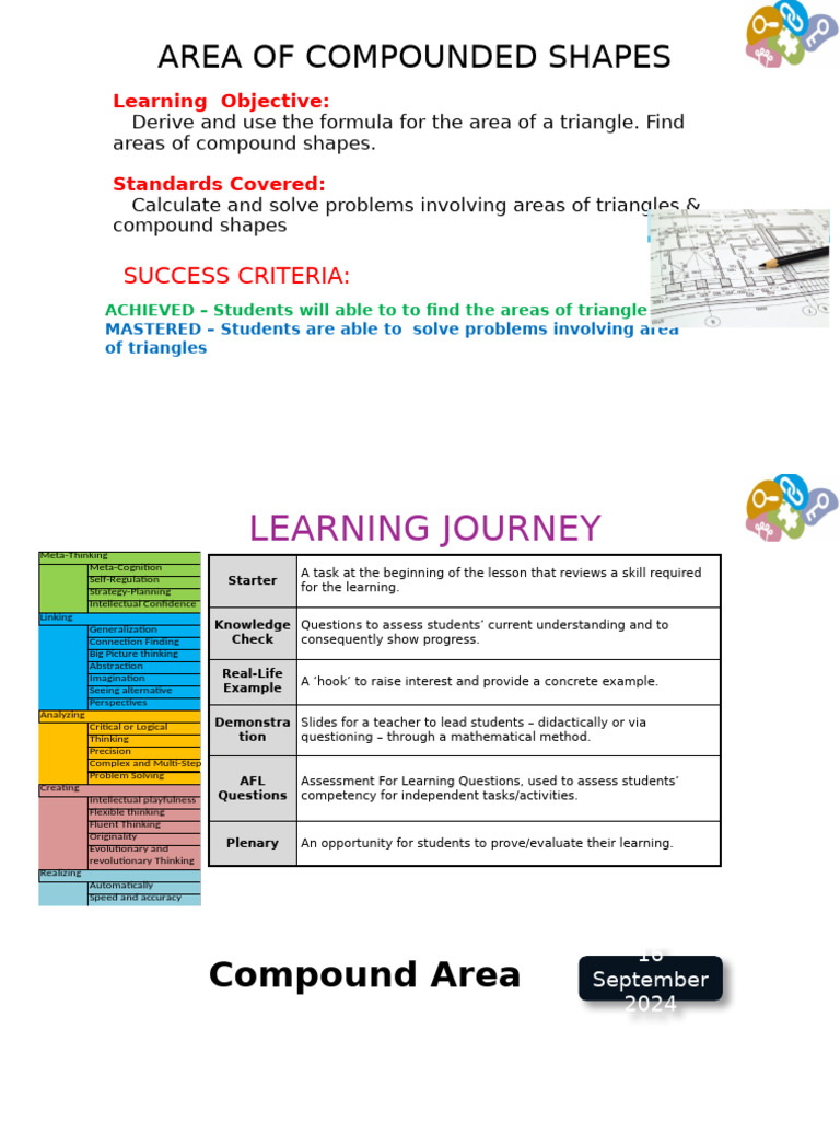Area and Compound Shapes Presentation New | PDF | Area | Shape