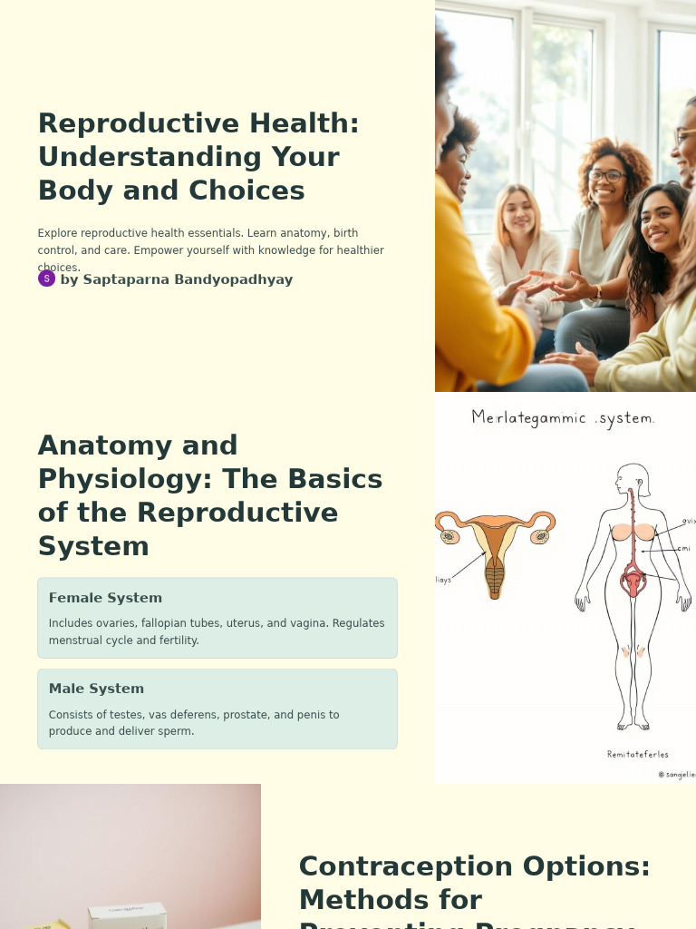 Reproductive Health Understanding Your Body and Choices | PDF ...