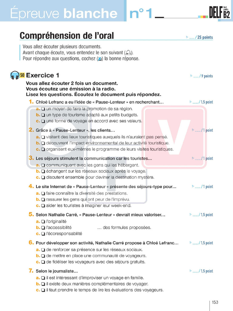 Đề Thi Delf b2 - Đề 2 | PDF
