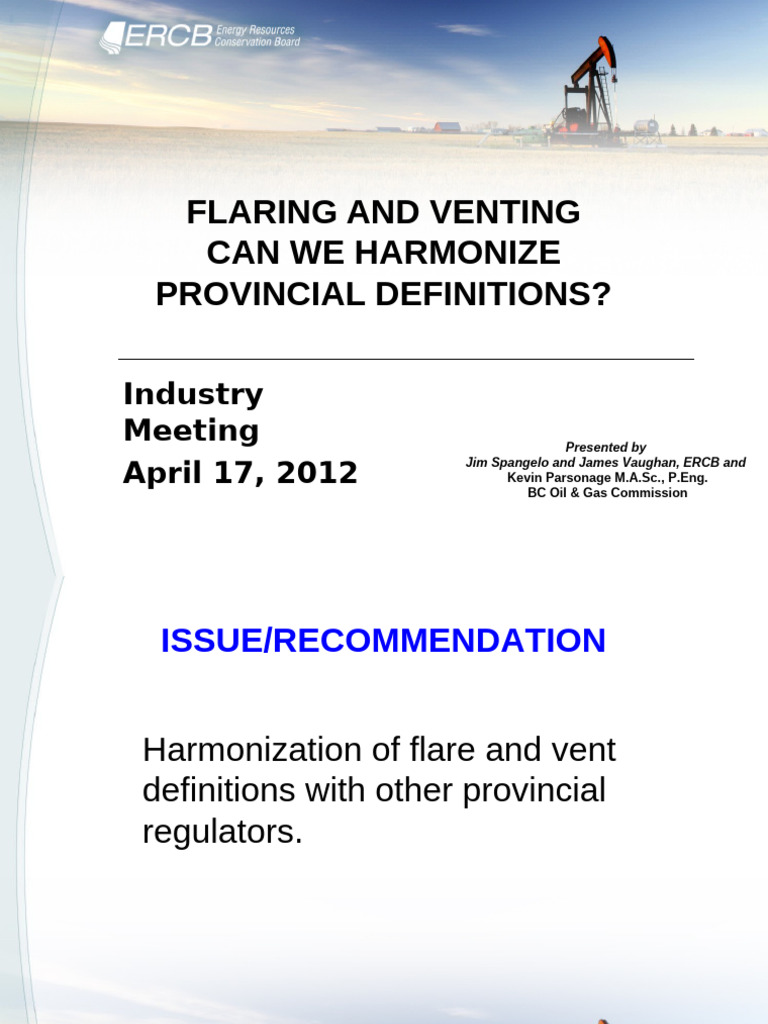 Ppt Presentations Flare and Vent Defns Apr17 2012 | PDF | Incineration ...