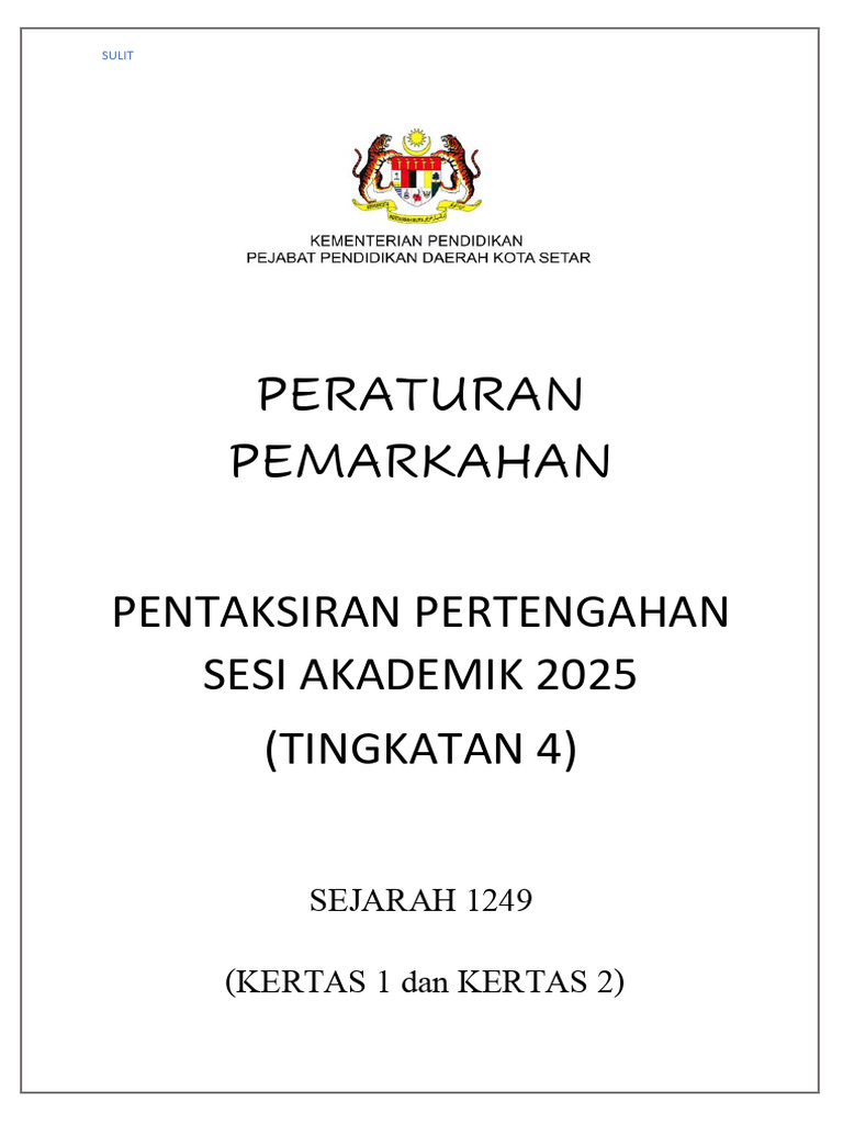 SKEMA KI DAN K2 PPSA TING4 | PDF