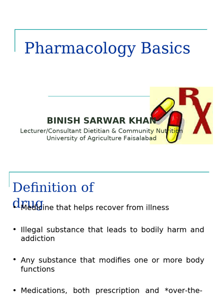 Understanding Pharmacology Basics | PDF | Drugs | Pharmaceutical Sciences