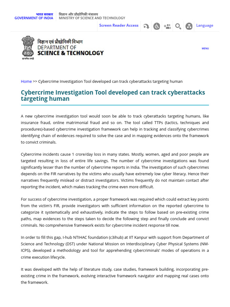 Cybercrime Investigation Tool Developed Can Track Cyberattacks ...