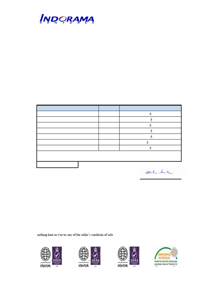 Indorama Polyester Industries PCL | PDF
