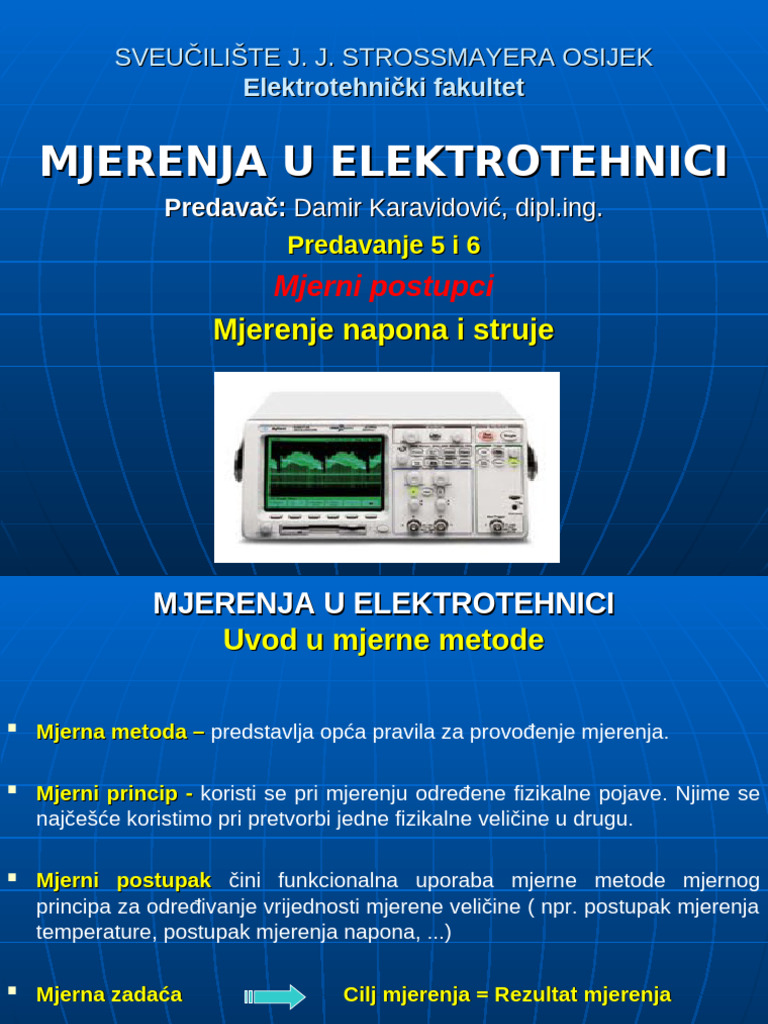Mjerenja U Elektrotehnici | PDF