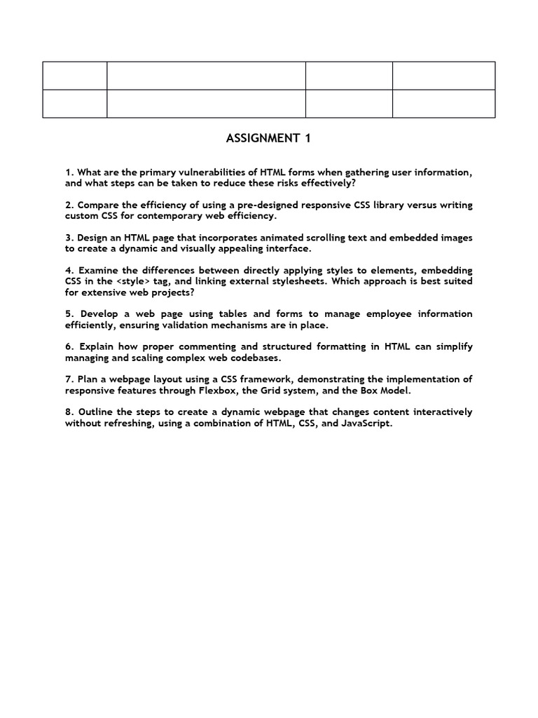 Assignment 1 | PDF