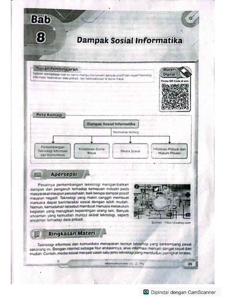 TIK 7 Bab Dampak Sosial Informatika | PDF