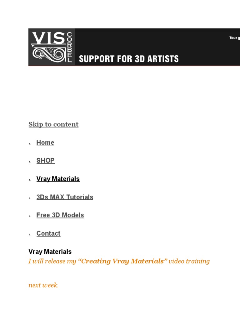 VRay Material Guide | PDF | Reflection (Physics) | Color