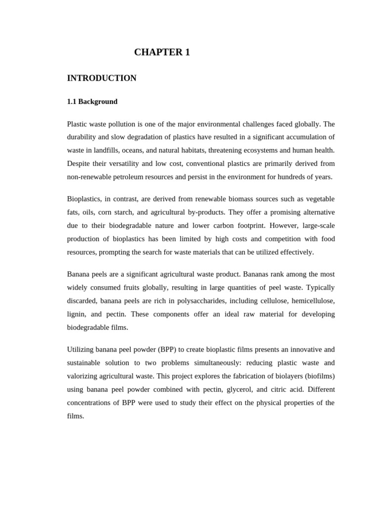 Major Project Report Final Year | PDF | Plastic | Biodegradation