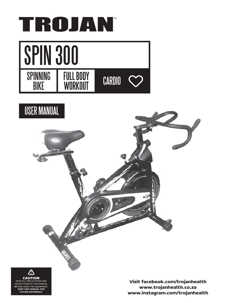 Spin 300 Spinning Bike Um Min | PDF | Heart Rate | Physical Fitness
