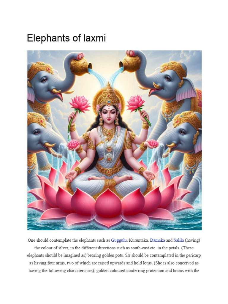 Elephants of Laxmi | PDF