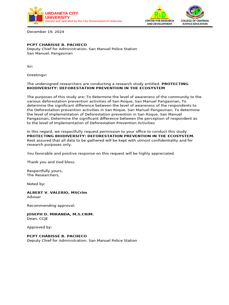 Sample Letter To The Head of The Agency | PDF