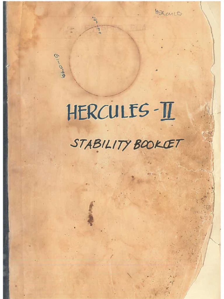 HERCULES II - Stability Booklet | PDF