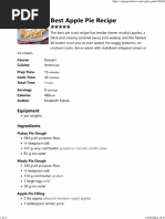 Classic Homemade Apple Pie Recipe | PDF | Fat | Breads