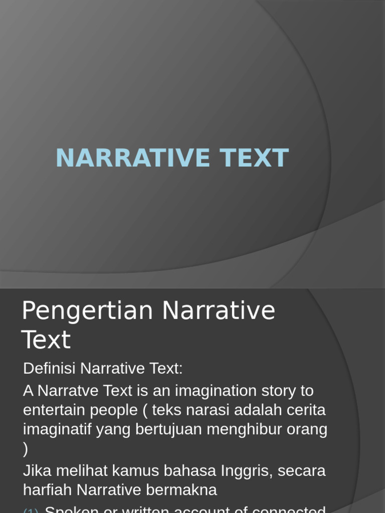 NARRATIVE TEXT PP | PDF