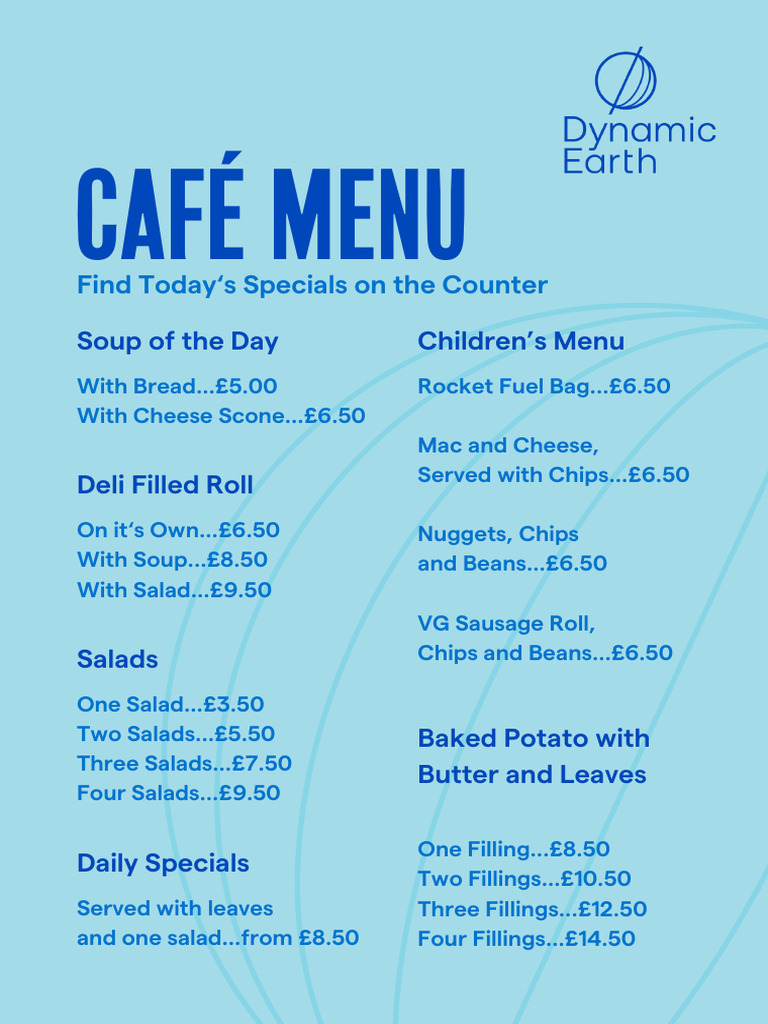 Café Menu and Pricing Details | PDF
