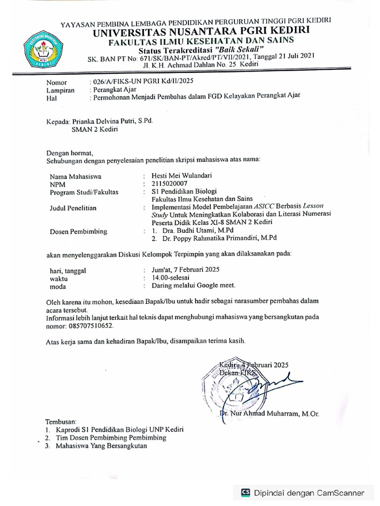 Undangan FGD | PDF