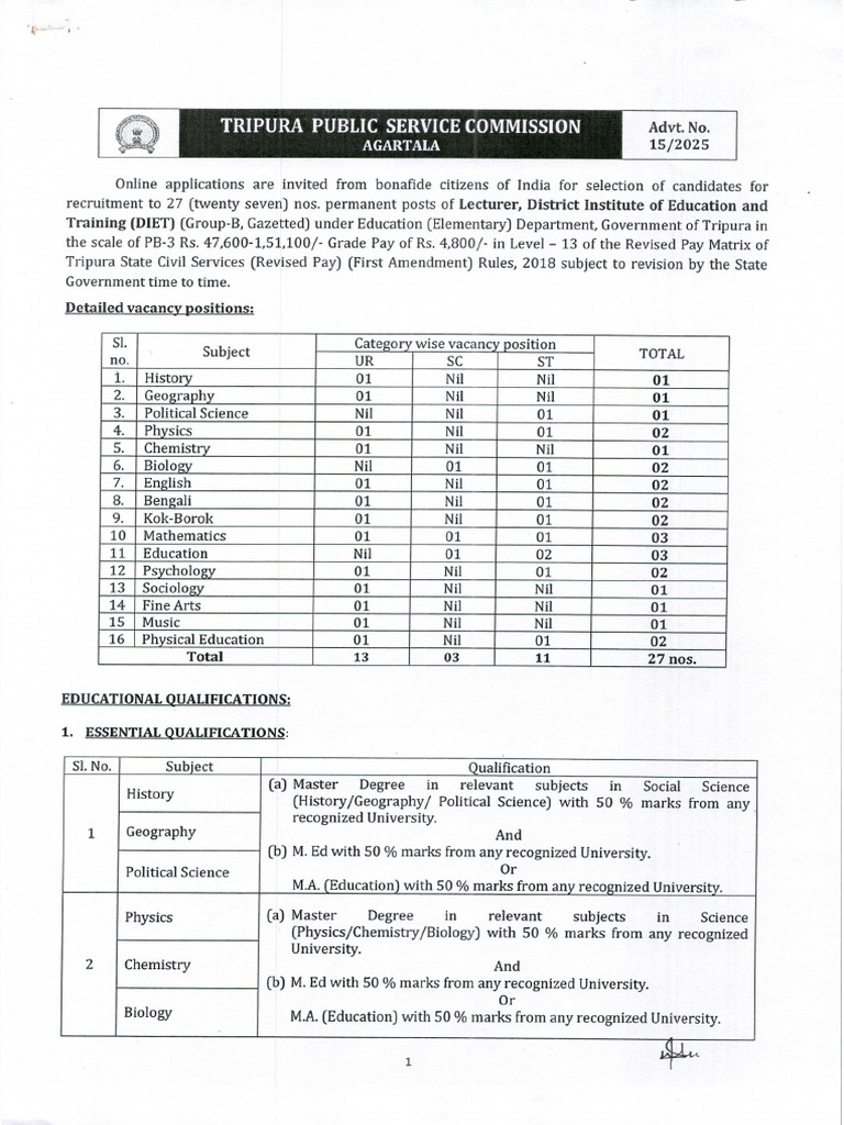 Advt 15-2025 070525 | PDF