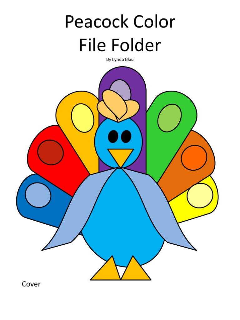 Peacock Color File Folder Fun | PDF