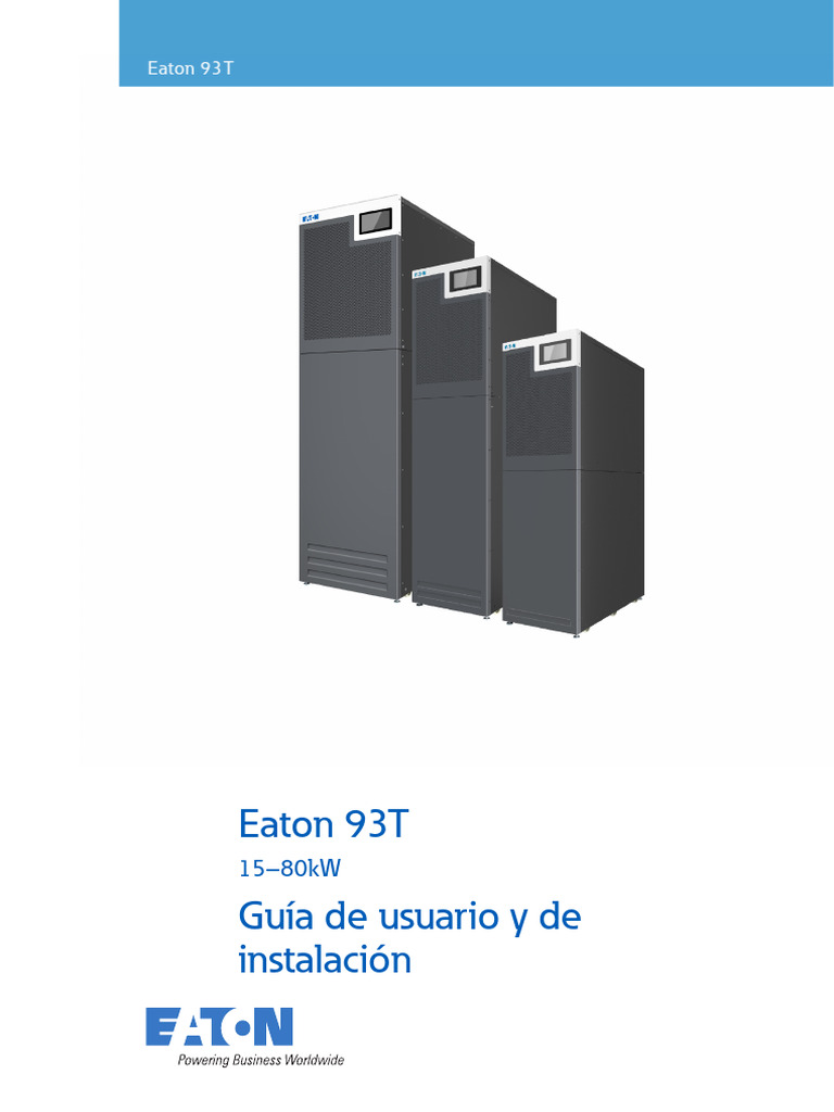 Eaton 93t Ups Users and Installation Guide Es Es | PDF | Corriente ...