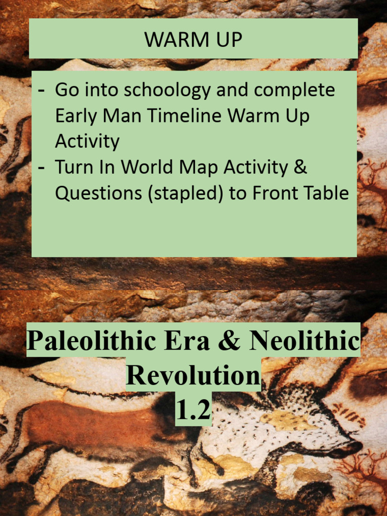 1.2 - Paleolithic Era V Neolithic Revolution | PDF | Agriculture ...