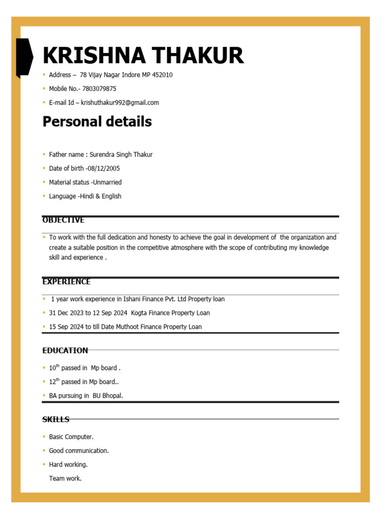 Krishna Resume | PDF