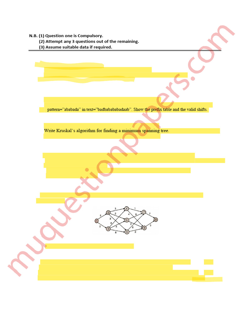 Be - Computer Engineering - Semester 4 - 2024 - May - Analysis of Algorithmrev 2019 C Scheme ...