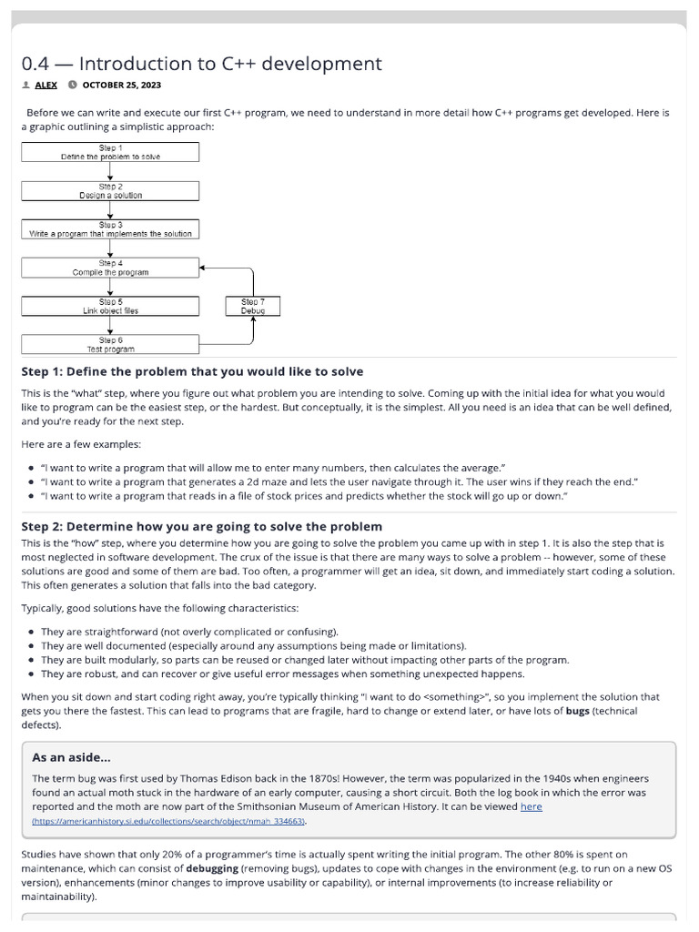 4 Introduction To CPP Development | PDF