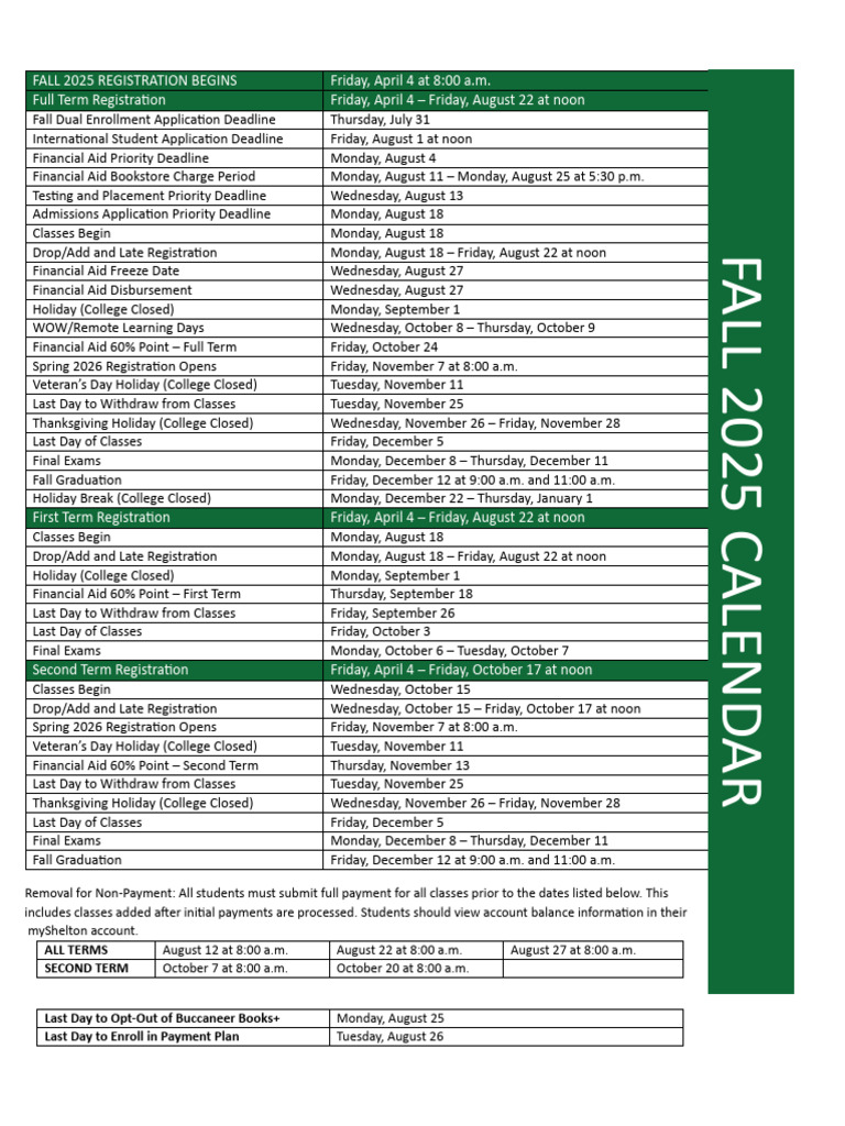FALL 2025 CALENDAR ENS Edits 03.12.25 PAG | PDF | Observances | Holidays