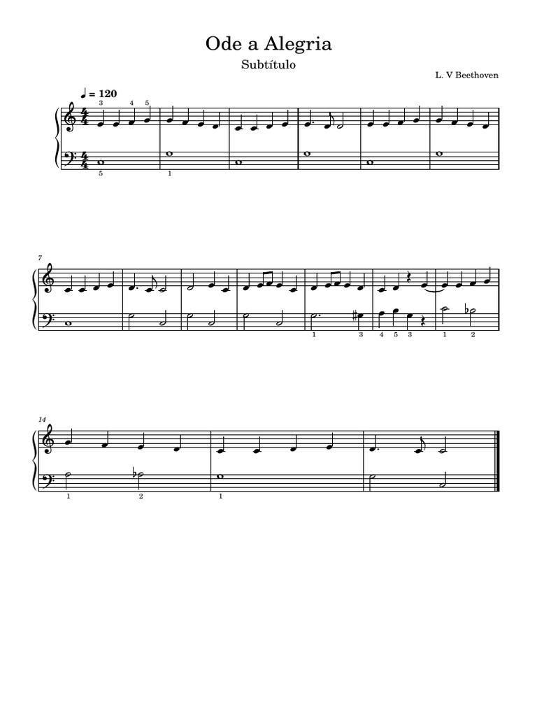 Ode a Alegria | PDF