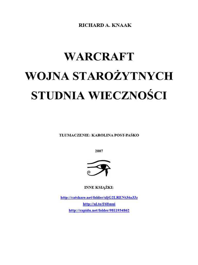 Studnia Wiecznosci - Richard a. Knaak | PDF