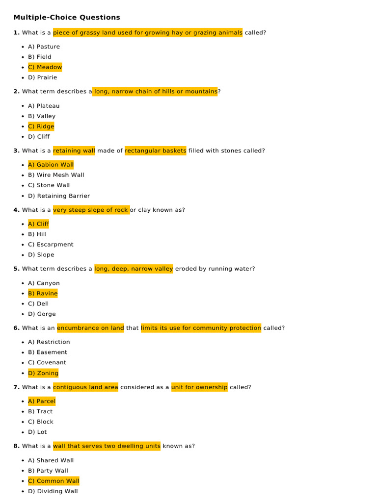 Real Estate and Urban Planning Quiz | PDF | Zoning | Urban Sprawl
