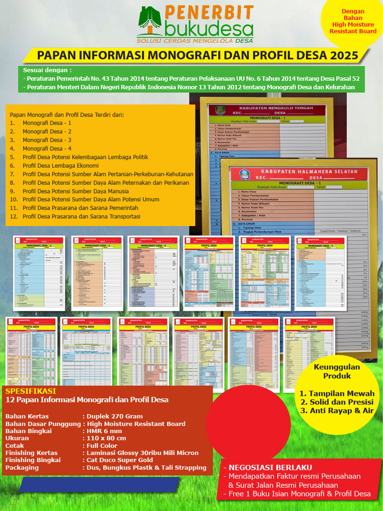 KATALOG PAPAN DESA 2025 HMR Price | PDF