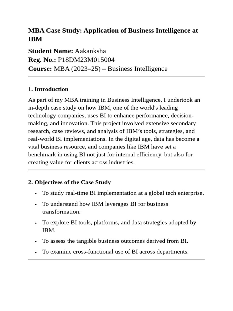 BI Assignment | PDF | Business Intelligence | Analytics