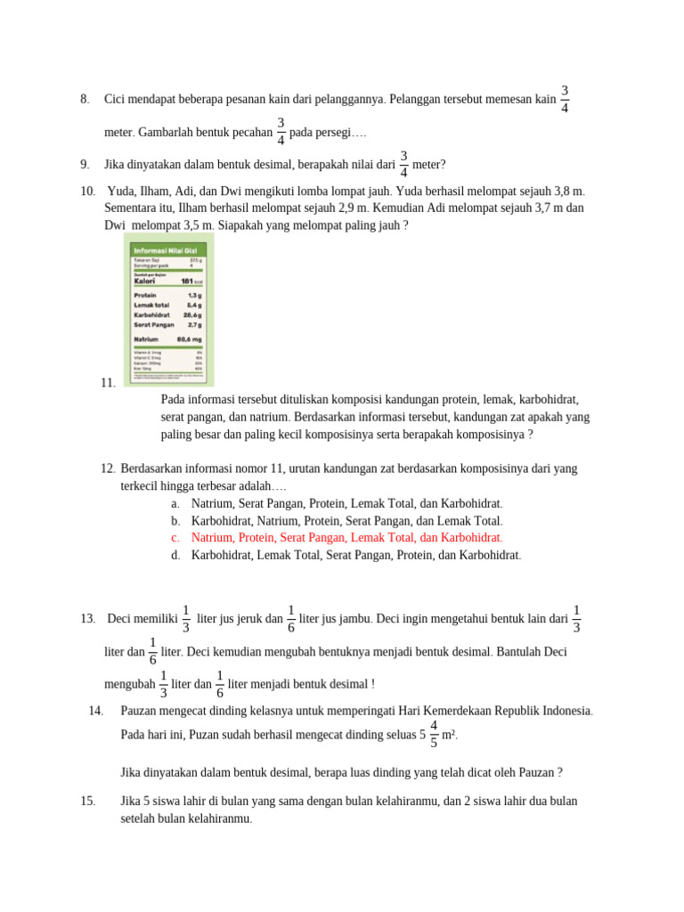 Latihan Tugas MTK (Lanjutan) | PDF