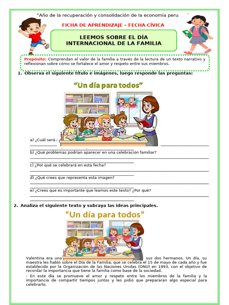 Significado del Día de la Familia | PDF