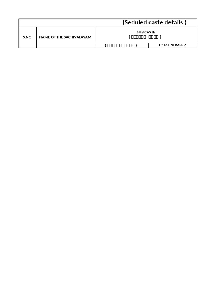 SC Cast Details | PDF