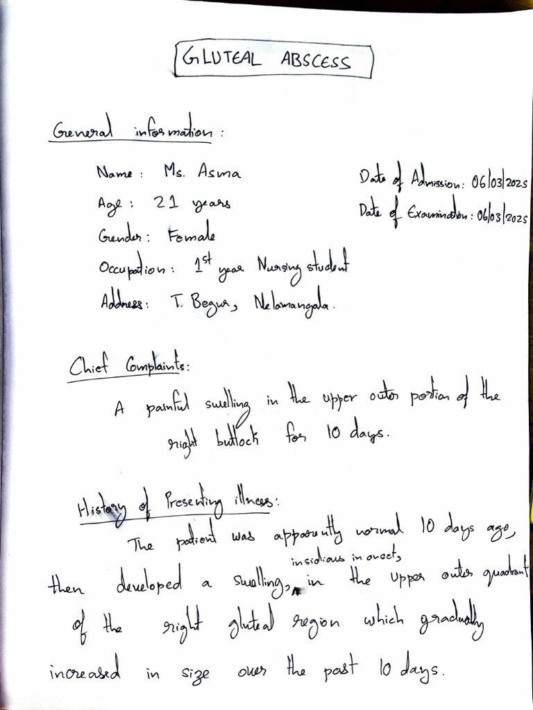 Gluteal Abscess | PDF